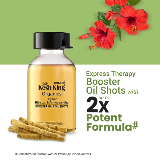 Buy Hair Oil Shots: Hibiscus & Ashwagandha Booster | Kesh King
